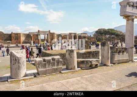 Pompeii Forum square, centre of life in ancient Pompeii, The city of ...