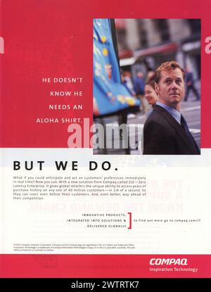 Vintage "Time" magazine 17 September 2001 issue advert, USA Stock Photo ...
