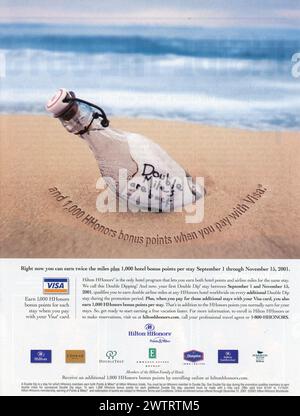 Vintage "Time" magazine 17 September 2001 issue advert, USA Stock Photo ...