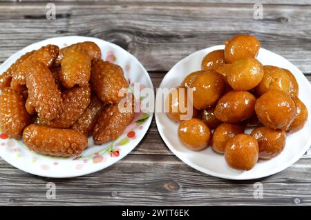 Assorted middle eastern desserts of Zalabia a type of middle eastern ...