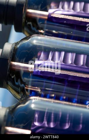 Glass vials and tablets Stock Photo - Alamy