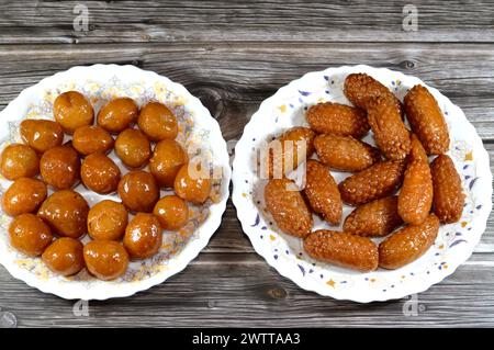 Assorted middle eastern desserts of Zalabia a type of middle eastern ...