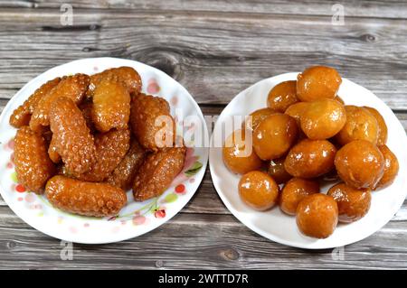 Assorted middle eastern desserts of Zalabia a type of middle eastern ...