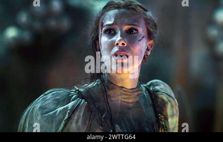Millie Bobby Brown Damsel film Stock Photo - Alamy