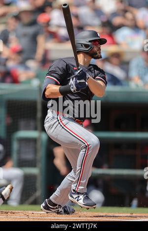 Lakeland FL USA; Minnesota Twins pitcher Kody Funderburk (55) delivers ...