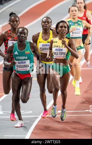 Tsige Duguma of Ethiopia competing in the Women's 800 Metres during ...