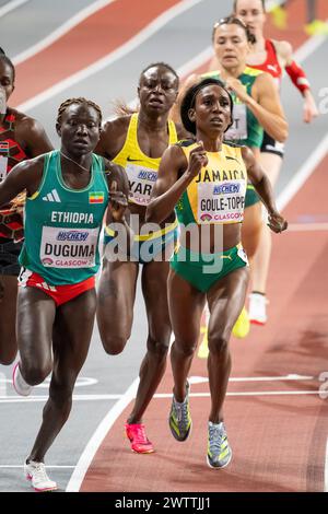 Tsige Duguma of Ethiopia competing in the Women's 800 Metres during ...