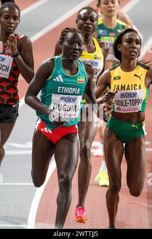 Tsige Duguma of Ethiopia competing in the women’s 800m semi final at ...