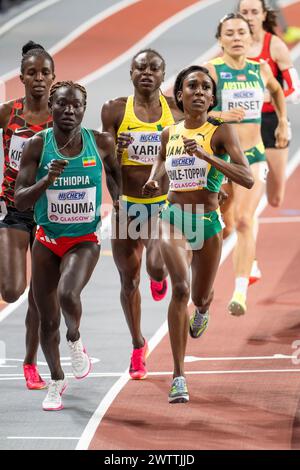 Tsige Duguma of Ethiopia competing in the Women's 800 Metres during ...
