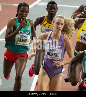 Jemma Reekie of Great Britain competing in the women’s 800m heats at ...