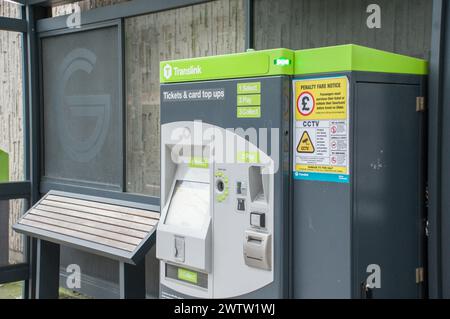 Translink ticket and card top up machine. Belfast. Northern Ireland ...