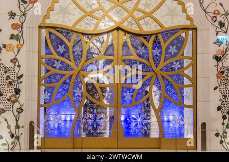 ABU DHABI, UAE - OCTOBER 17, 2021: Tolerance path at the visitor ...