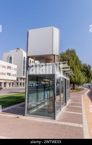 ABU DHABI, UAE - OCTOBER 18, 2021: Ghanim Bin Hamdan Al Falahi Mosque ...
