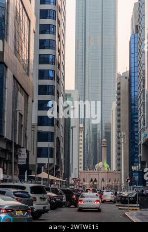 ABU DHABI, UAE - OCTOBER 18, 2021: Ghanim Bin Hamdan Al Falahi Mosque ...