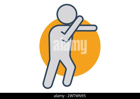 Icon Boxing 3 - Two Tone Style - Simple illustration, Editable stroke ...