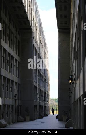Interior view of the Columbus Lighthouse (Faro a Colon) in Santo ...