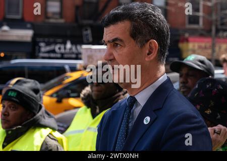 City DOT Commissioner Ydanis Rodriguez speaks during press briefing on ...