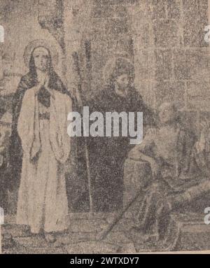 vintage holy card about The Seven Sorrows of the Blessed Virgin Mary ...
