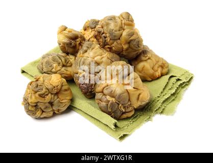 hot pickled mustard tuber on white background Stock Photo - Alamy