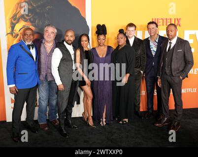 (L-R) SHIRLEY Cast & Crew - Michael Cherrie, W. Earl Brown, Brad James ...