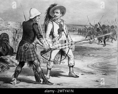 Kingdom of Italy. Colonialism in Africa. Italians and Englishmen in ...