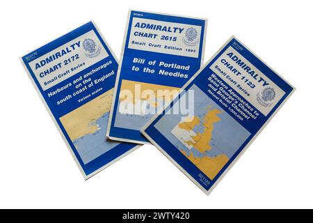 Admiralty charts isolated on white background - nautical charts ...