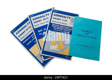Admiralty charts isolated on white background - nautical charts ...