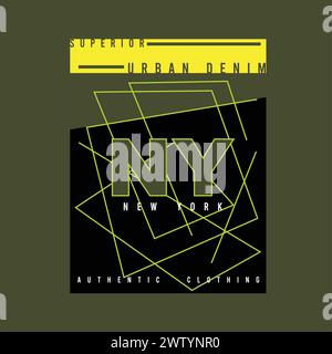 Newyork fashion tee typography graphic design Stock Vector Image & Art ...