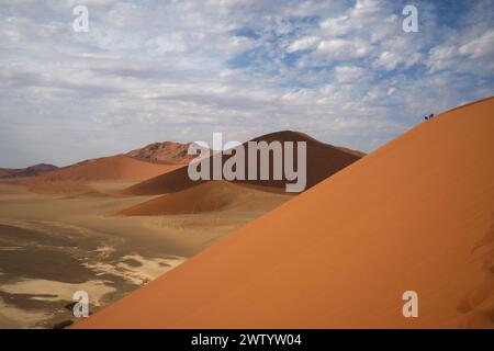 Iconic Namib Desert images of huge red sand dunes in Namibia, Southern ...