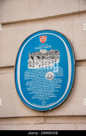Blue plaques around Cardiff City Centre conveying historical ...