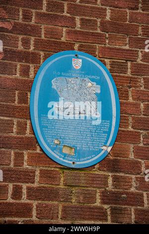 Blue plaques around Cardiff City Centre conveying historical ...