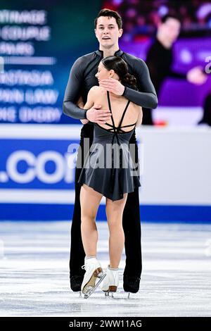 Anastasia Vaipan-Law and Luke Digby of Britain compete during the ...