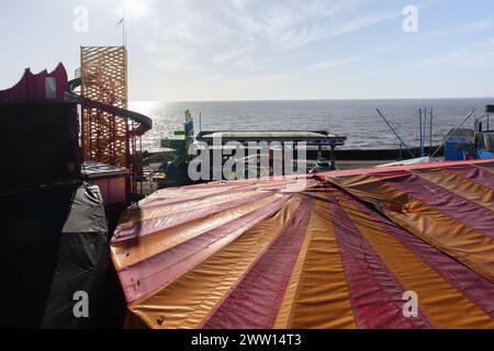 Amusements at Bayside Fun Park in Bridlington, Yorkshire, UK Stock ...