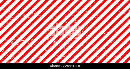Warning striped rectangular background. Red and White stripes on the ...