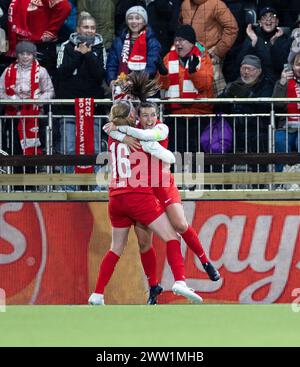 Signe Gaupset of Norway celebrates after scoring a goal with teammates ...