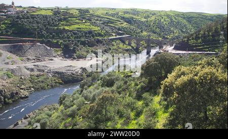 Tagus River downstream from Alcantara Dam, aka the Jose Maria de Oriol ...