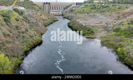 Tagus River downstream from Alcantara Dam, aka the Jose Maria de Oriol ...