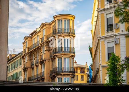 Iconic landmarks of Nice, France, Cote d'Azur, French Riviera Stock ...