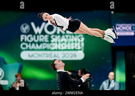 Federica SIMIOLI & Alessandro ZARBO (CZE), during Pairs Short Program ...