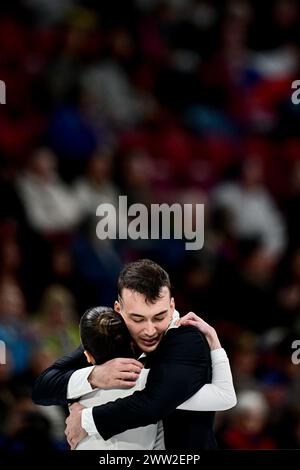 Federica SIMIOLI & Alessandro ZARBO (CZE), during Pairs Short Program ...