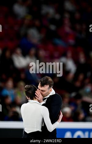 Federica SIMIOLI & Alessandro ZARBO (CZE), during Pairs Short Program ...