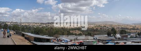 Aerial view of harar jugol old town, Harari Region, Ethiopia Stock ...