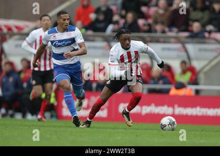 Romaine Mundle of Sunderland - Sunderland v Queens Park Rangers, Sky ...