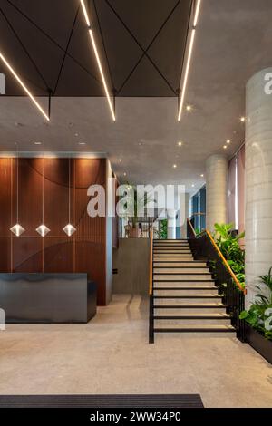 Stairs leading to the communal living space. Author, London, United ...