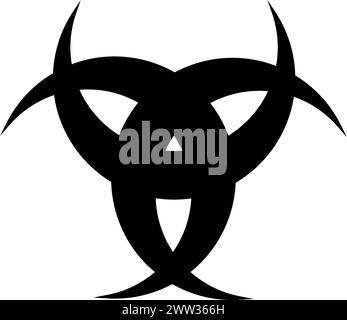 Triskele Odin triple horn Norse mythology symbol graphic design Stock ...