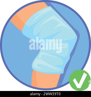 Medical infographics. Knee joint osteoarthritis stages, vector chart of ...