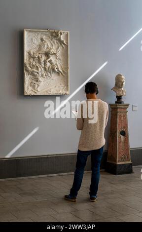 Interior view, rooms with the sculpture exhibition, Bode Museum, Berlin ...