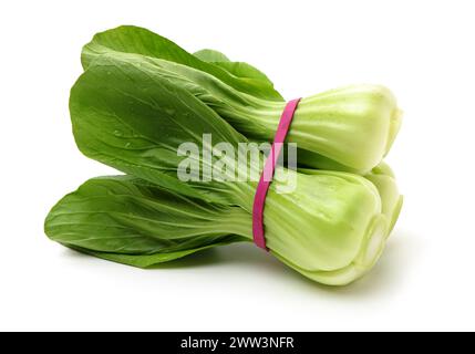 Pok Choi on white background Stock Photo - Alamy