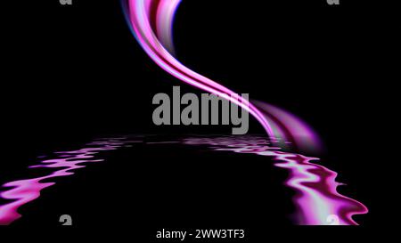 Colorful strings in motion against black background Stock Photo - Alamy