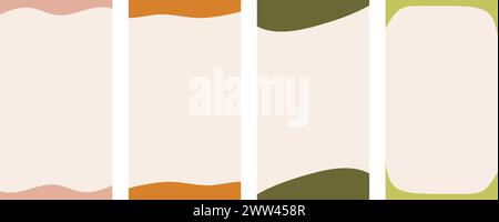 Collection of diverse shapes designed for vertical stories, promo site ...